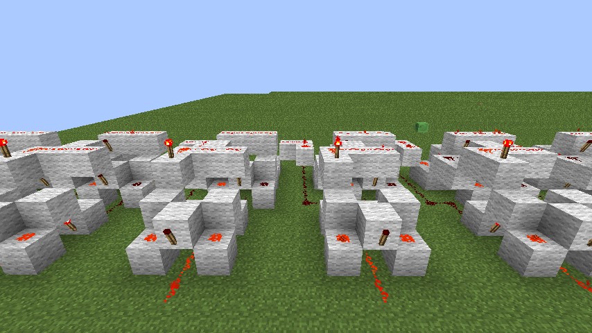 16-bit Adder Minecraft Map