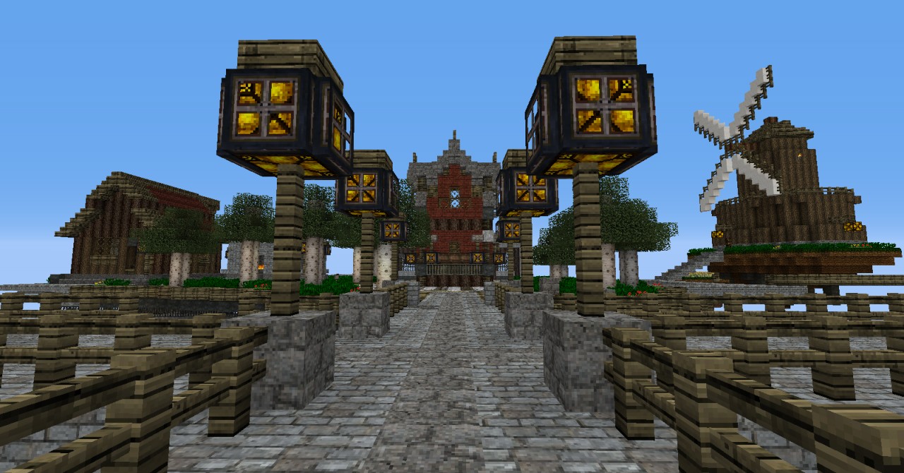 Skyport - A small Steampunk Town! Minecraft Map