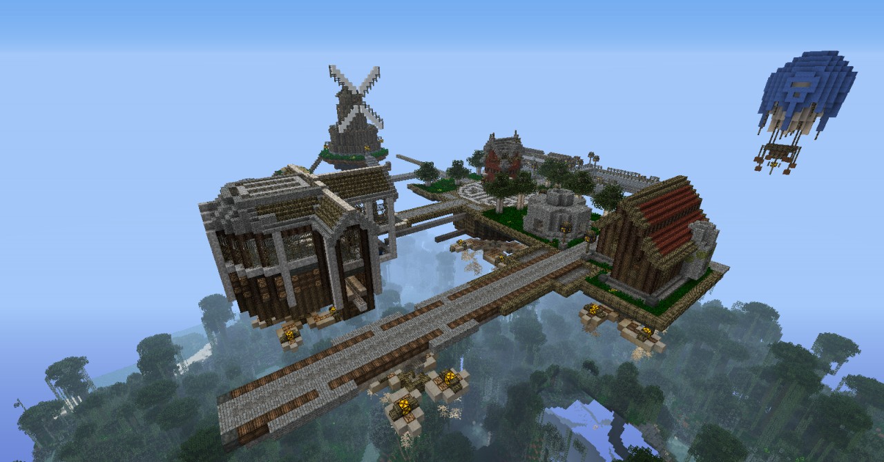 Skyport - A small Steampunk Town! Minecraft Map