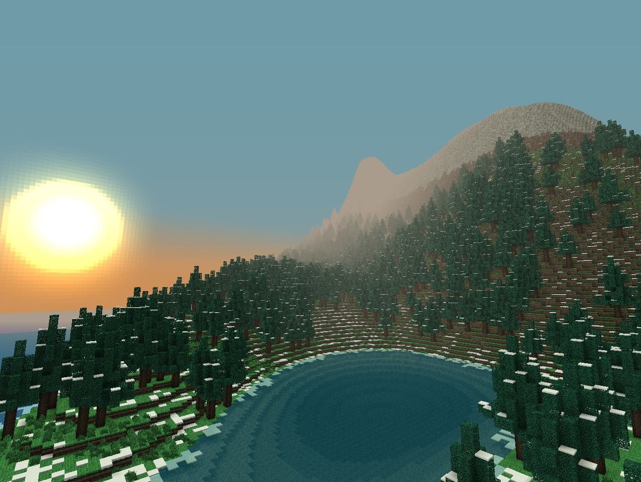 Taiga Islands (Ores,Mountians.Caves, survival) Minecraft Map