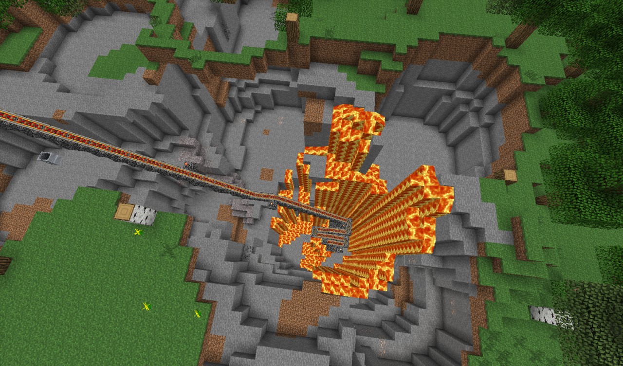 huge rail road station and rides Minecraft Map