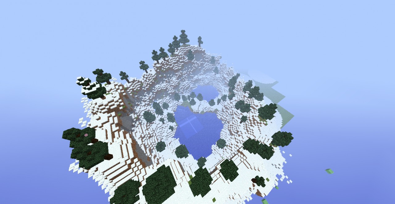 Blue Lake Mountains Minecraft Map