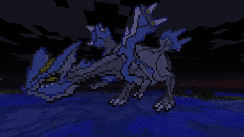 kyurem pixel art Minecraft Map