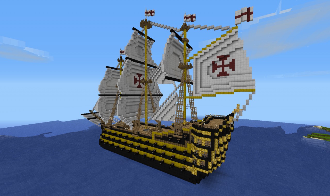 The Independence - Massive 16th Century Ship *Download* Minecraft Map