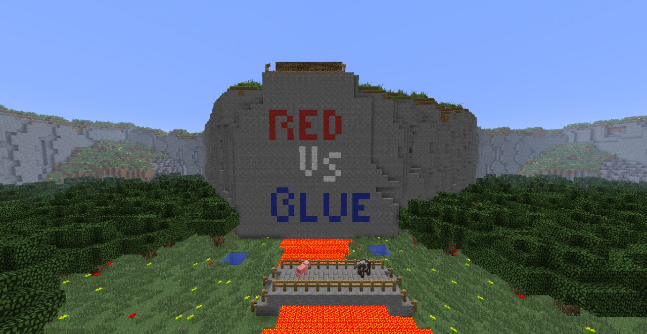 Red vs Blue PvP Map Minecraft Map