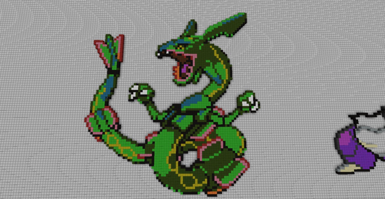 Rayquaza with Timelapse Minecraft Project