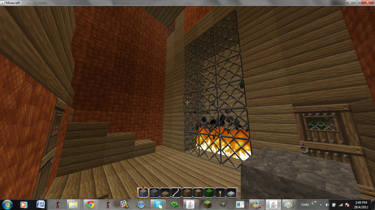 Castle mountain and giant tree house Minecraft Map