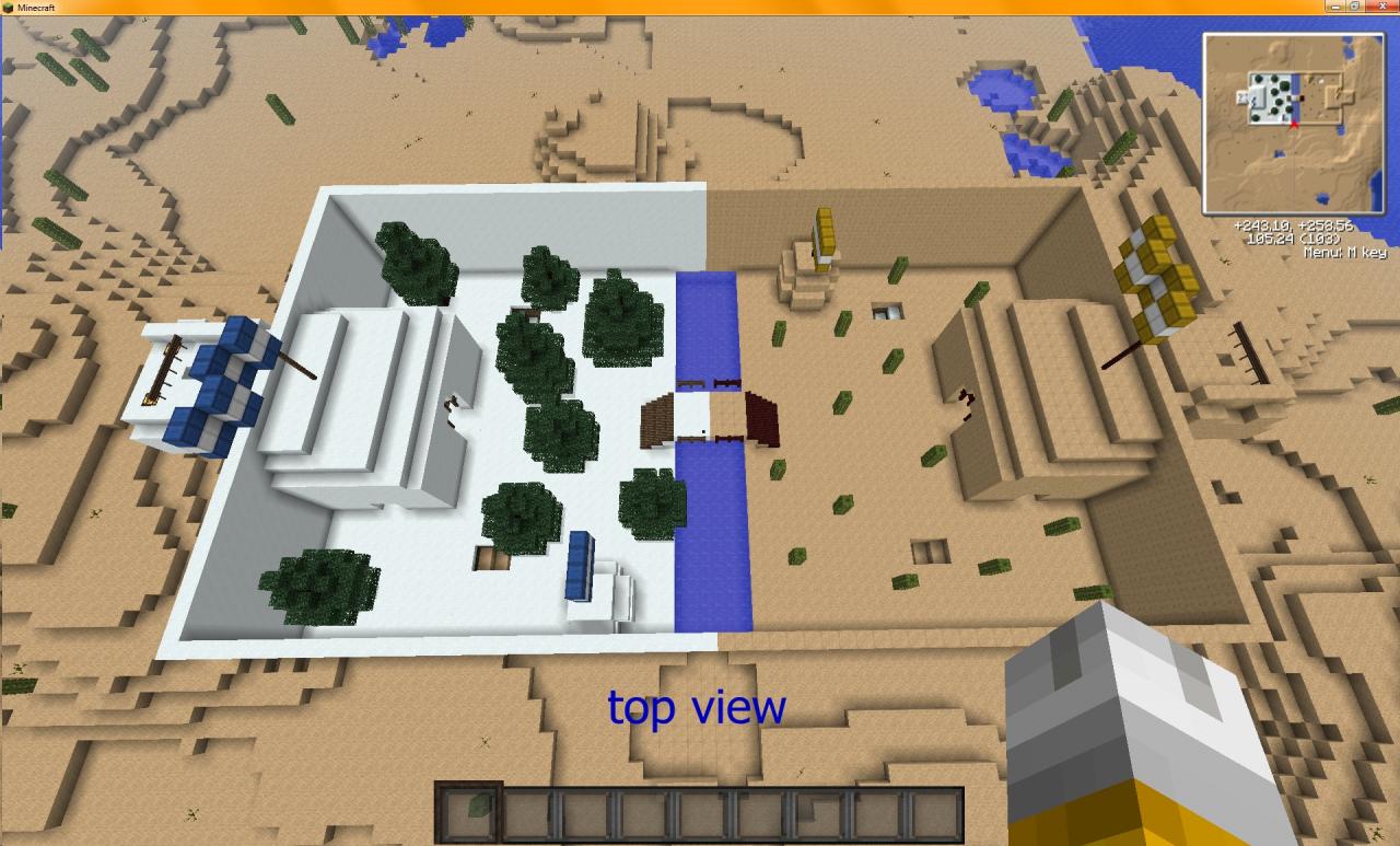 PvP areana (with MCEdit!!!!!) Minecraft Map