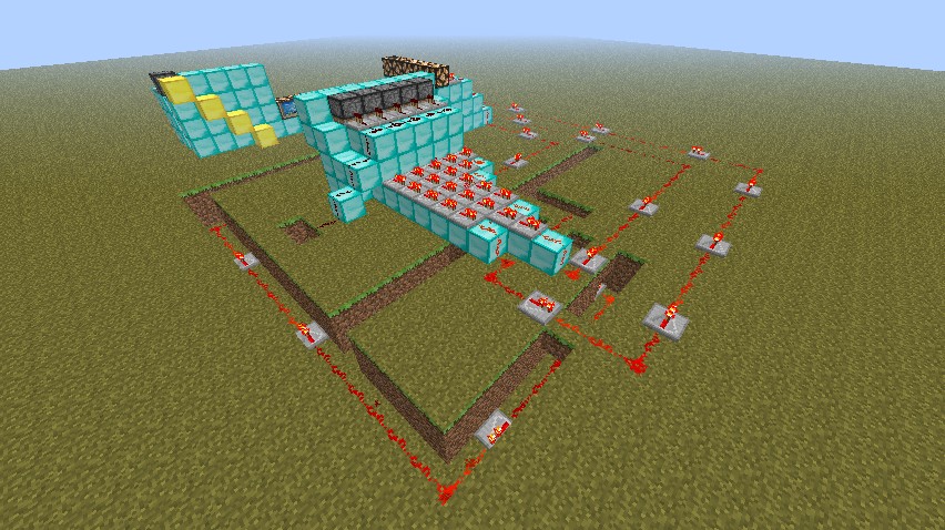 Fully Automatic House v1 (200+ Redstone) Minecraft Map
