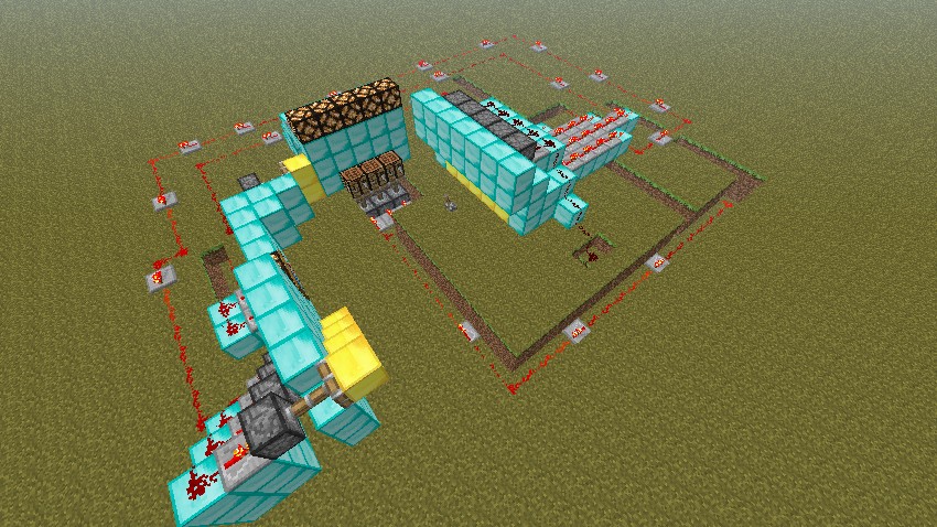 Fully Automatic House v1 (200+ Redstone) Minecraft Map