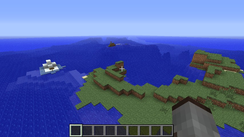 Survival Island with a monument Minecraft Map