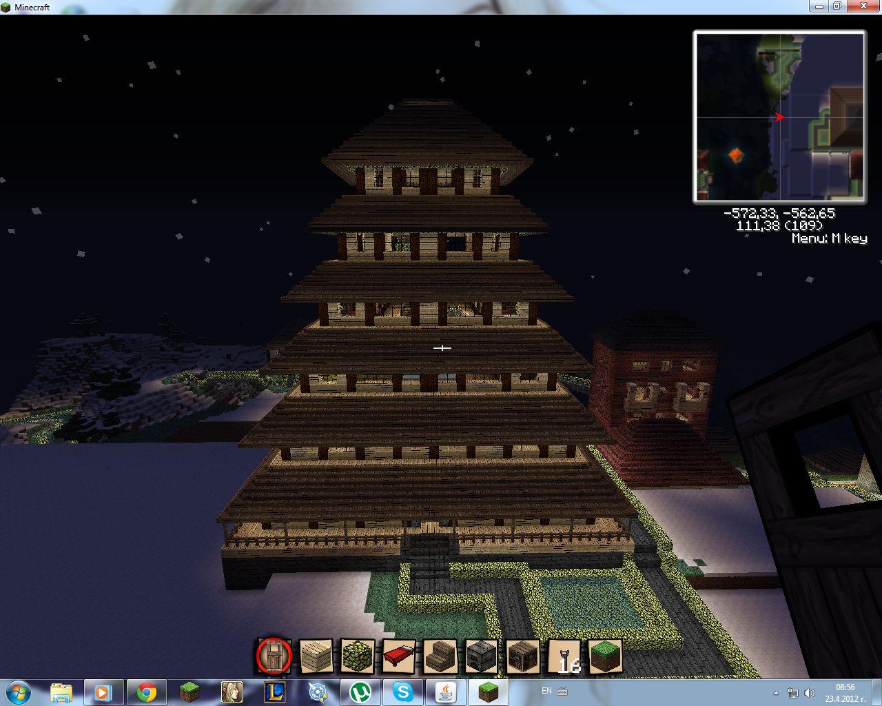 Japanese Temple/hotel Minecraft Map