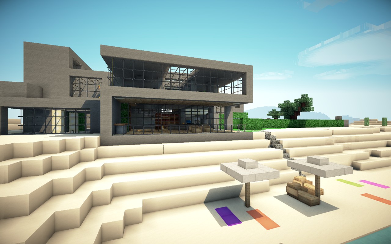 Modern Desert Villa Minecraft Map