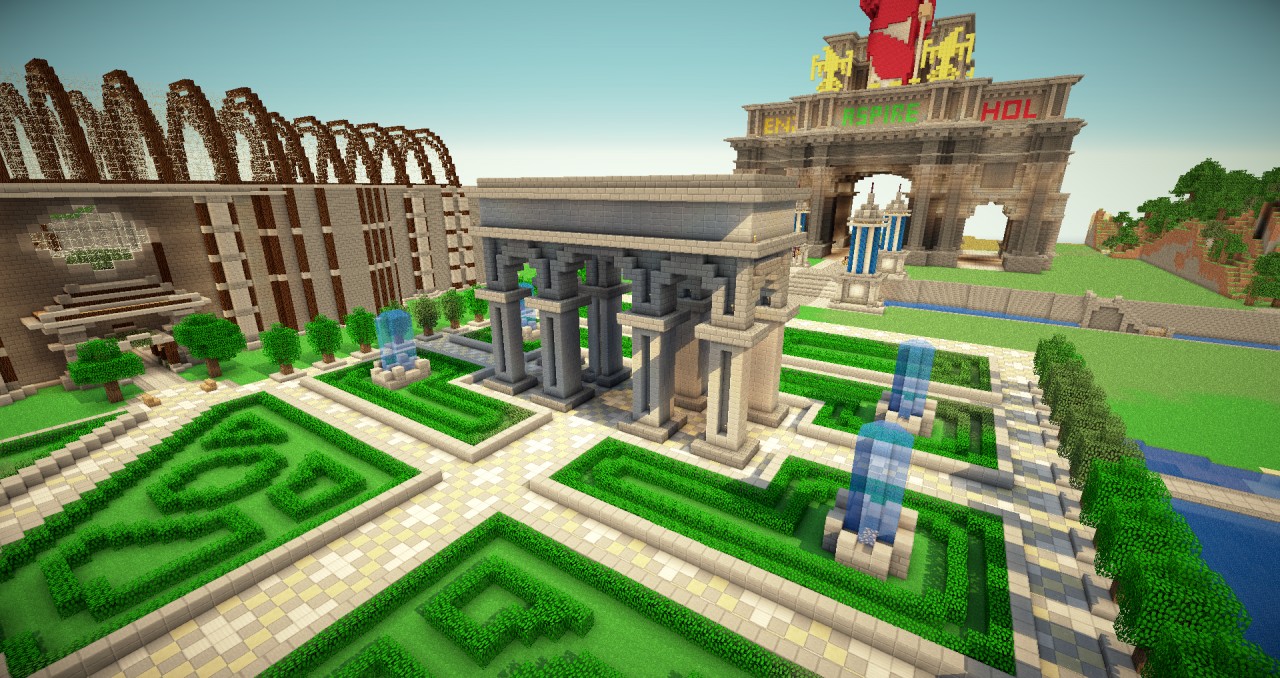 AspireCraft [[Spawn Building]] Minecraft Map