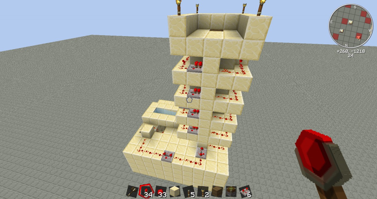 Item elevator - 10 Blocks high [Download] Minecraft Map