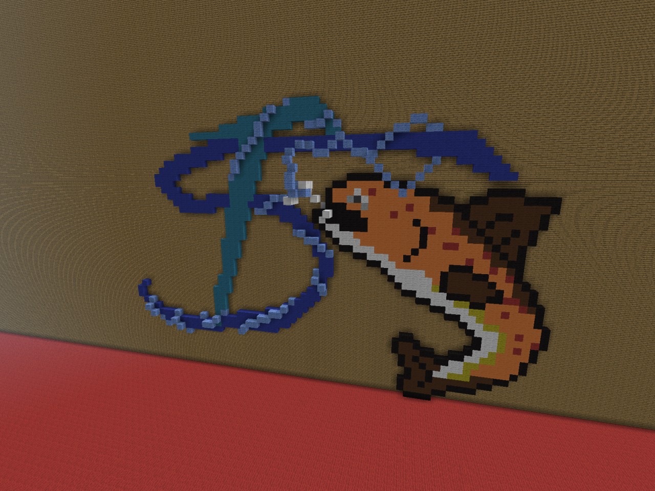 Trout on a hook! Minecraft Map