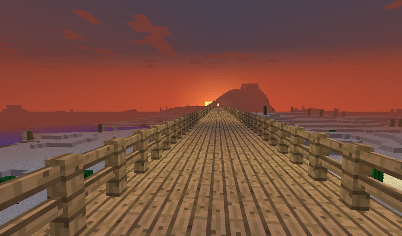 Underground House / Long Bridge w/ Lookout Minecraft Map