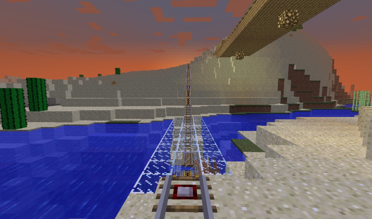 Underground House / Long Bridge w/ Lookout Minecraft Map