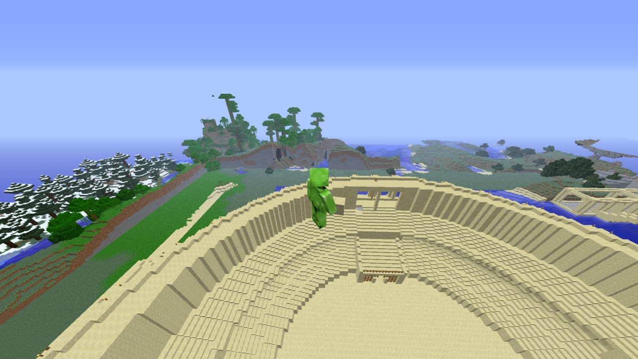 roman colosseum and ship Minecraft Map