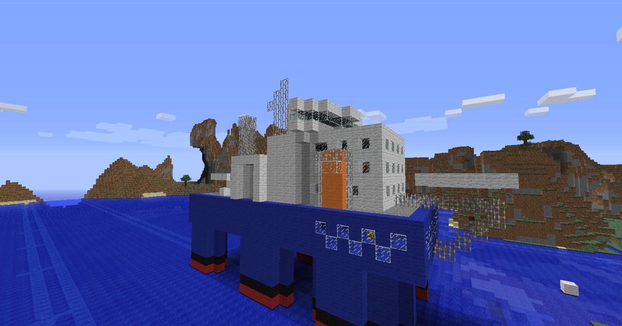 Concept oil drilling ship Minecraft Map