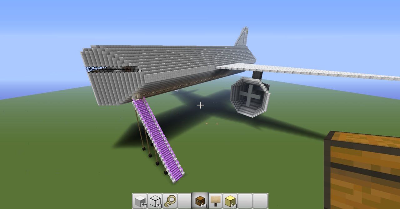 VERY HUGE AEROPLANE !!! Minecraft Map