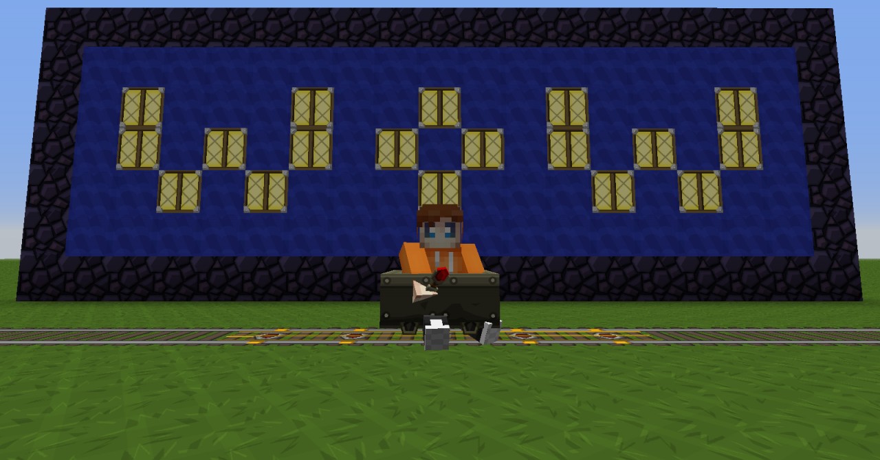 Simple Train Station with track selector Minecraft Map