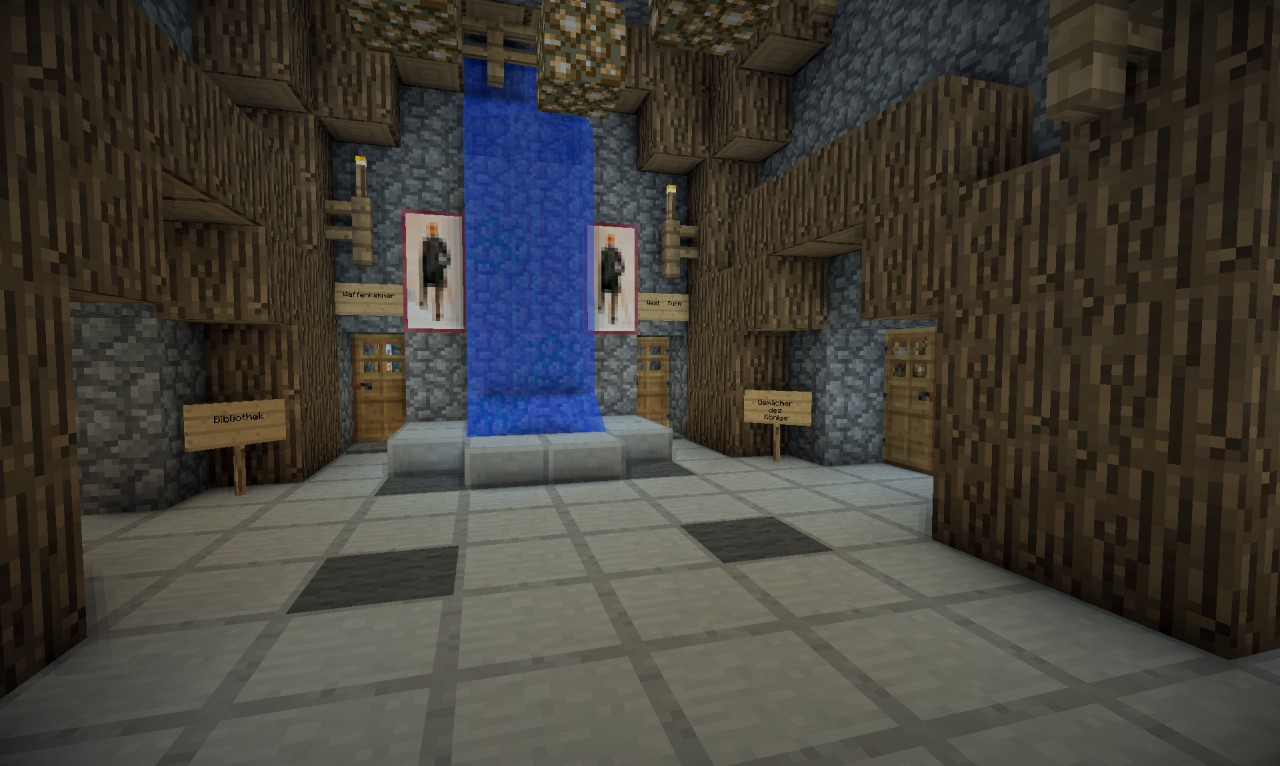 Medieval village with ancient castle Minecraft Map