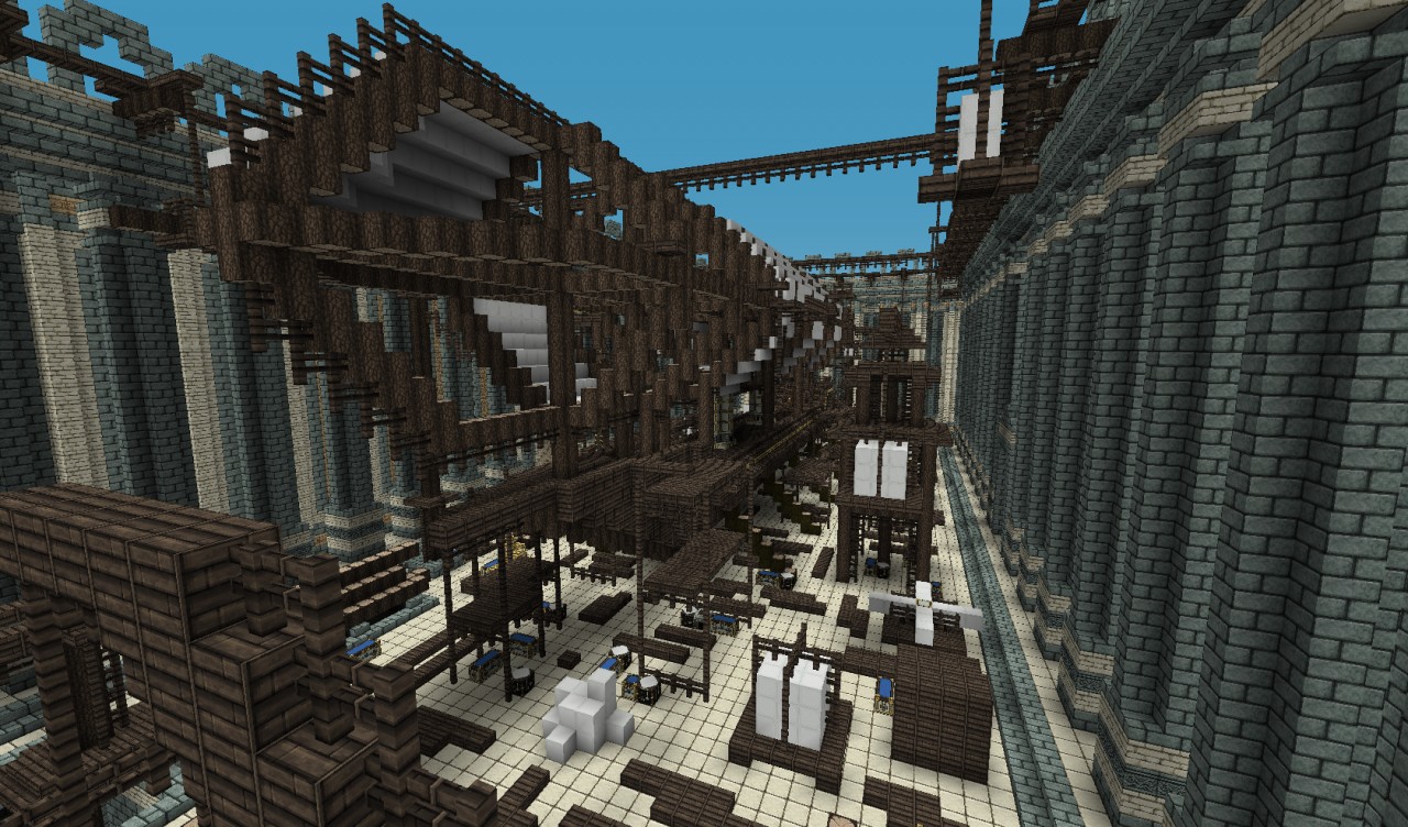 Airship Construction Yard Minecraft Map