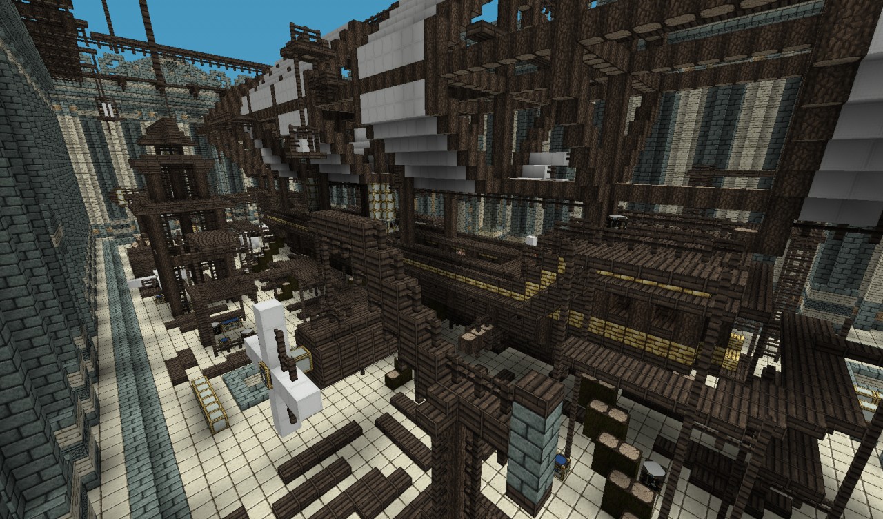 Airship Construction Yard Minecraft Map