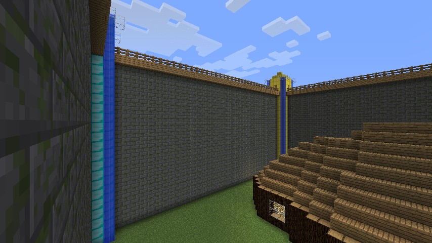 My castle and My house with a strange shape :D Minecraft Map