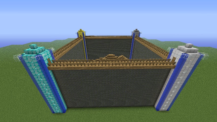 My castle and My house with a strange shape :D Minecraft Map