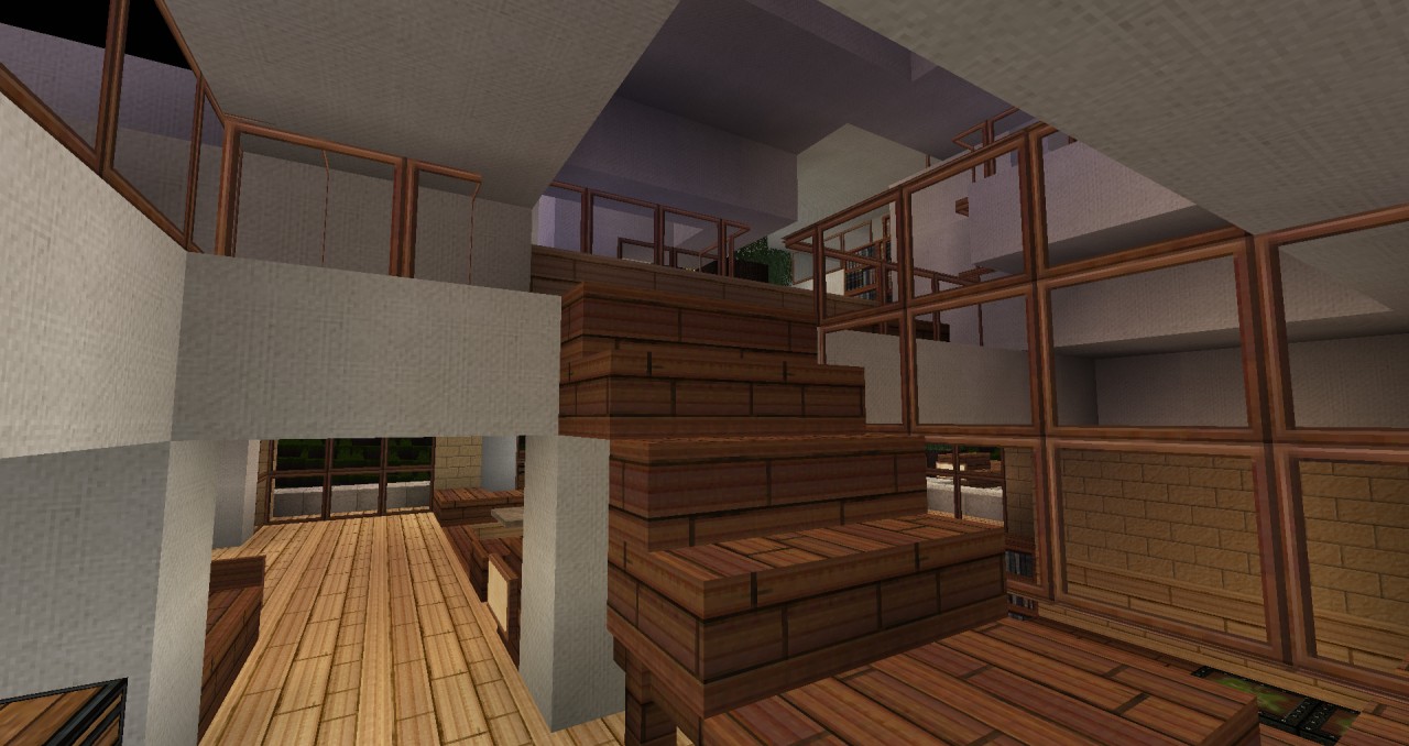 SUPER Modern mansion! | Now world save! | Epic interior! | Minecraft Map