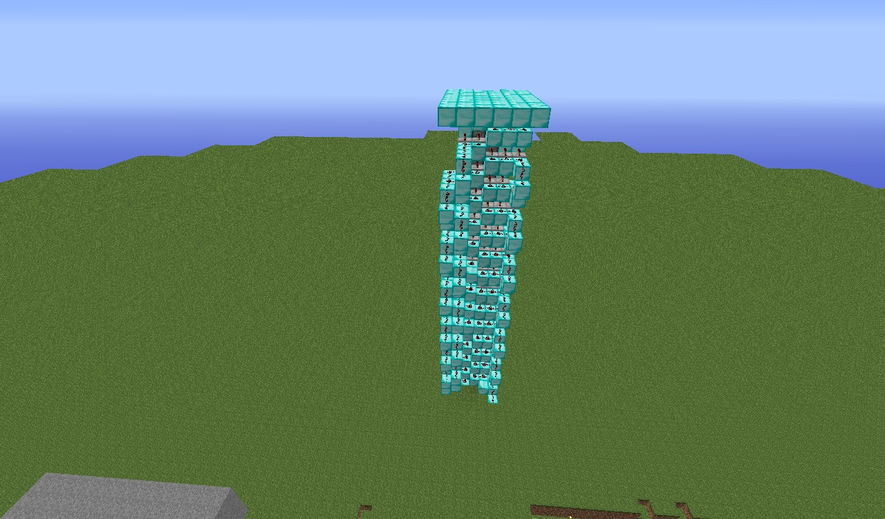 elevator and mob grinder Minecraft Map