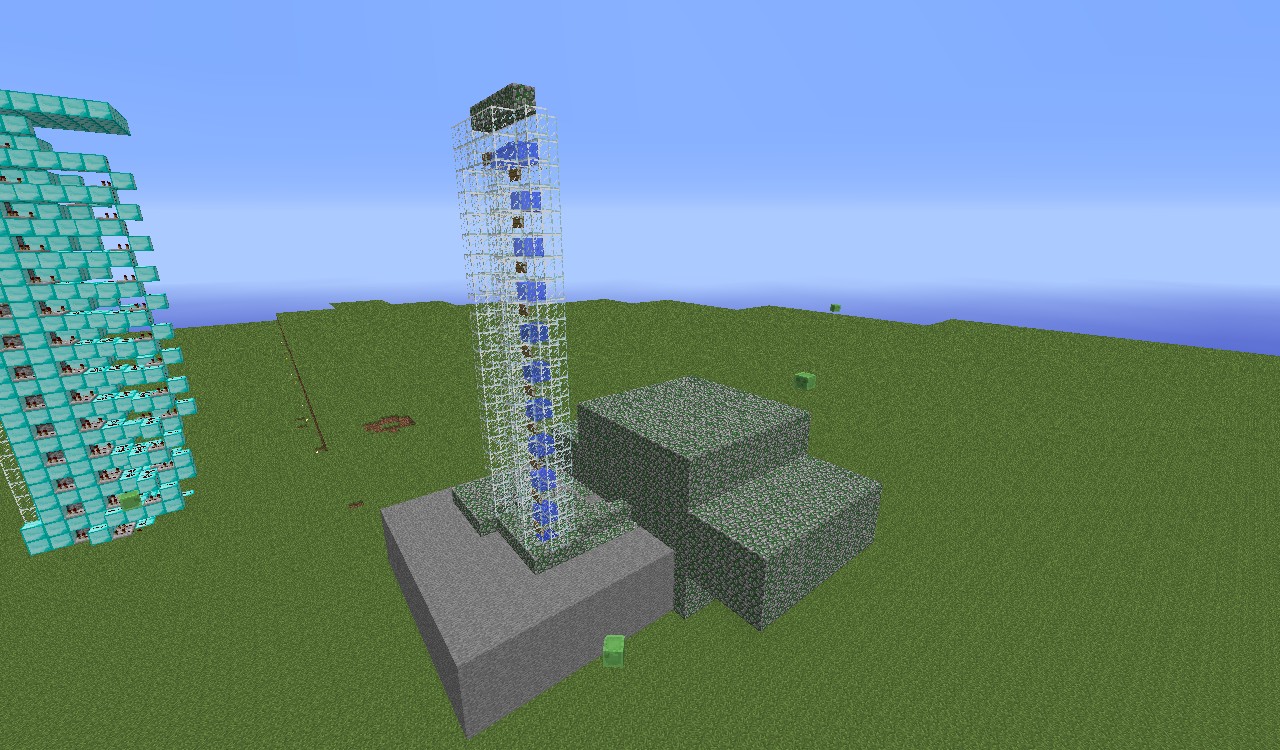 elevator and mob grinder Minecraft Map