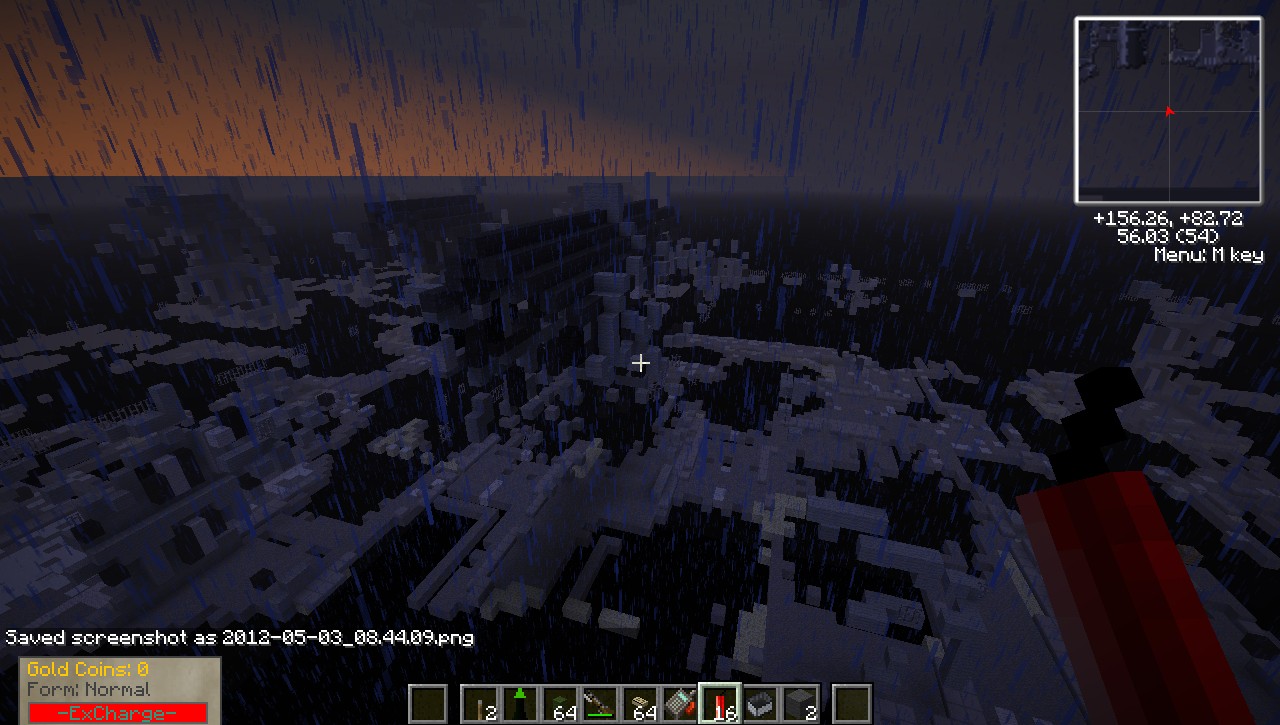 Tourist Map/Exploded A on destoction Minecraft Map