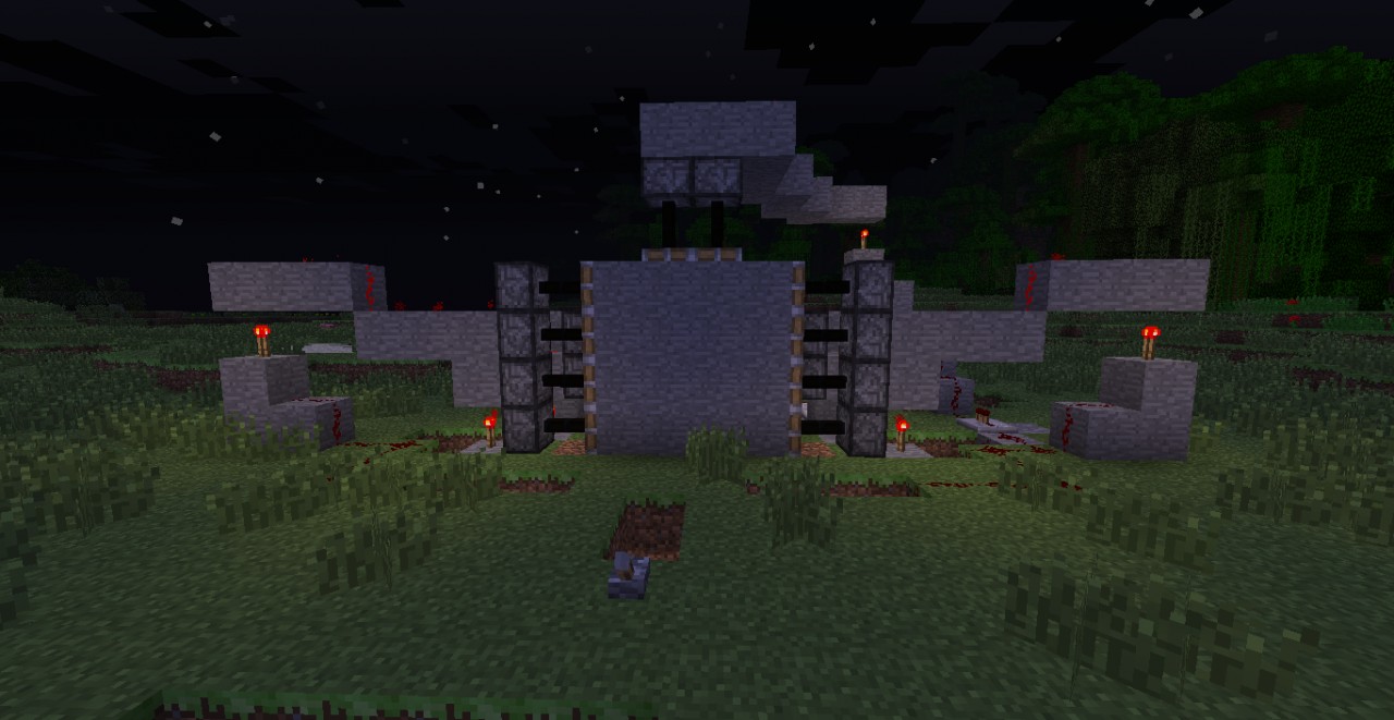 4 By 4 Redstone Door. READ DESC!! (+ showing the redstone mechanics ...