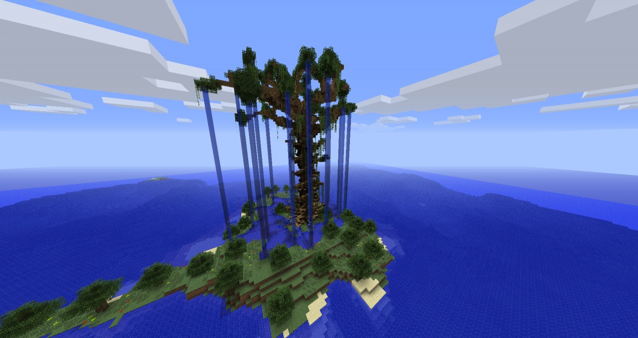 the holy tree of water Minecraft Map