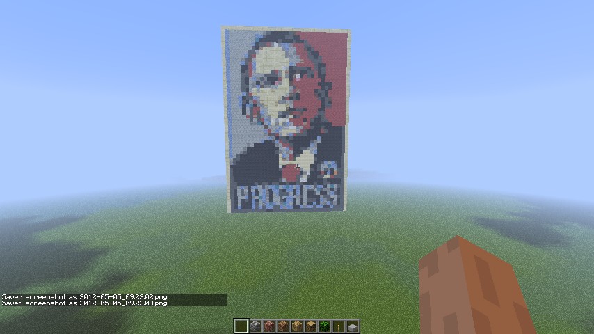 Obama 2d poster Minecraft Map