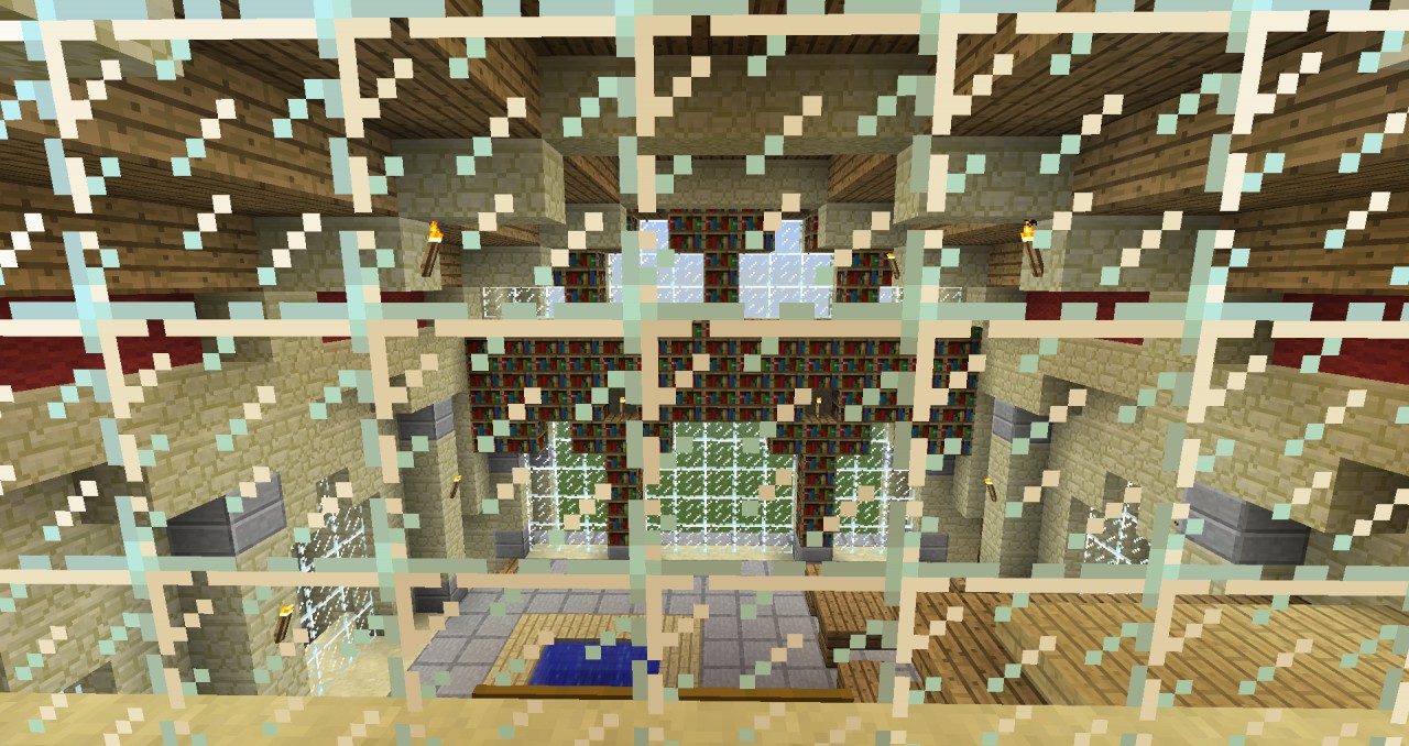 Huge Sandstone Castle! Minecraft Map