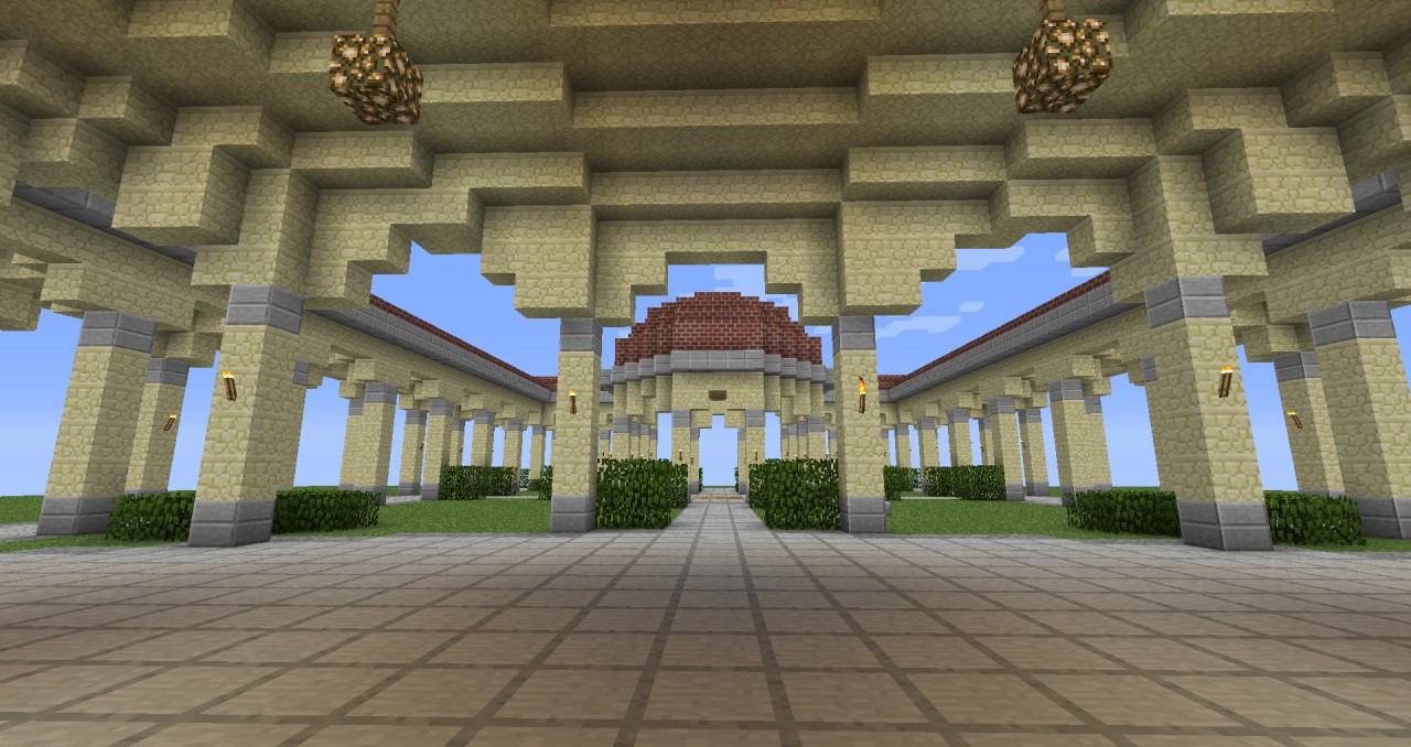 Huge Sandstone Castle! Minecraft Map