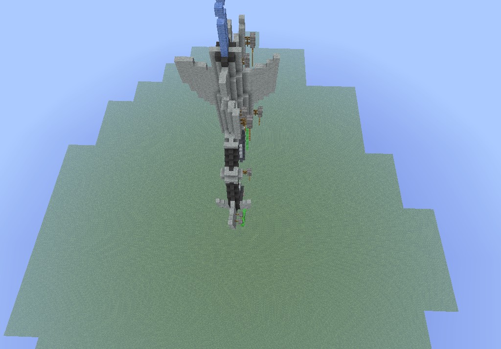 Dark Orbit spaceship Goliath K2 + Phoenix + Portal scale 1:1 Minecraft Map