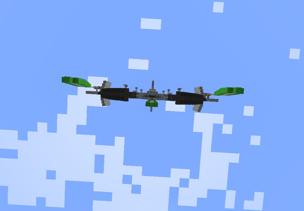 Dark Orbit spaceship Goliath K2 + Phoenix + Portal scale 1:1 Minecraft Map