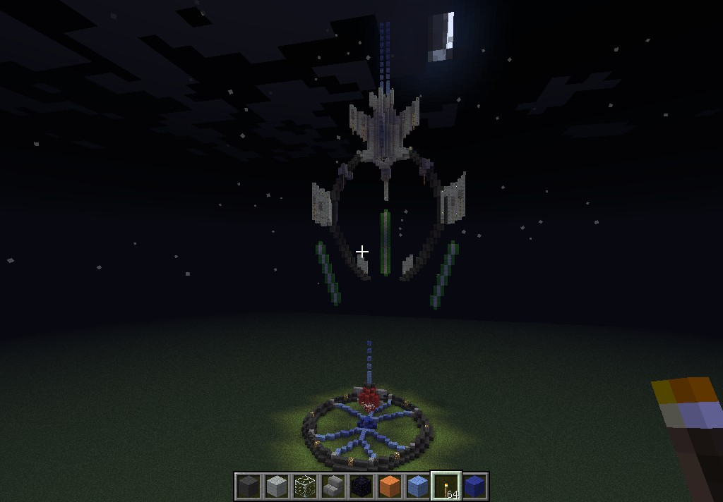 Dark Orbit spaceship Goliath K2 + Phoenix + Portal scale 1:1 Minecraft Map