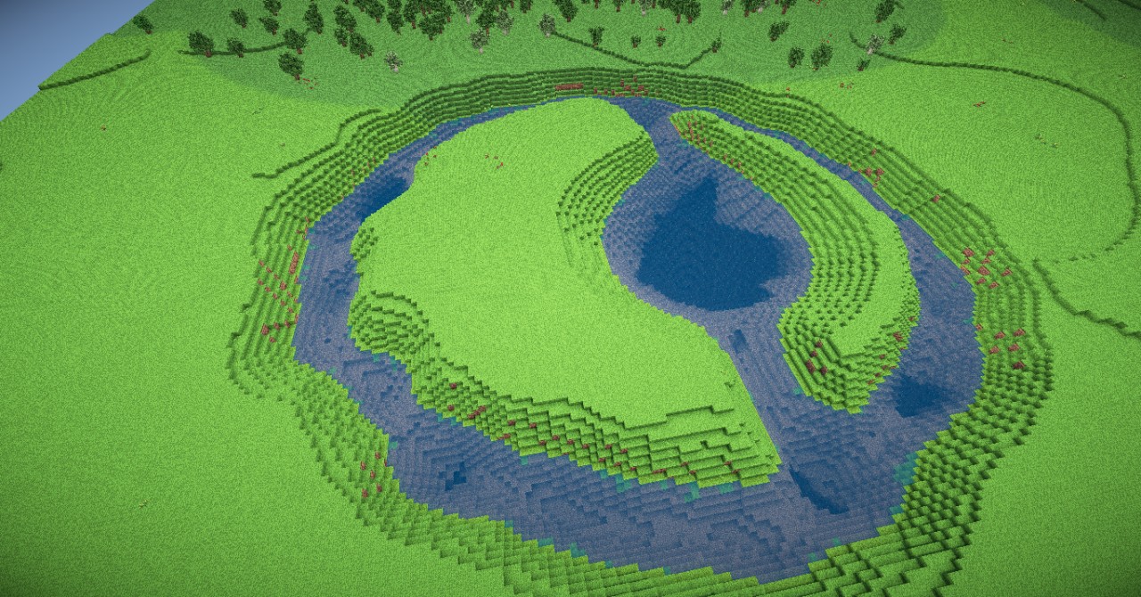 Strange Rivers With Alien Formations Minecraft Map