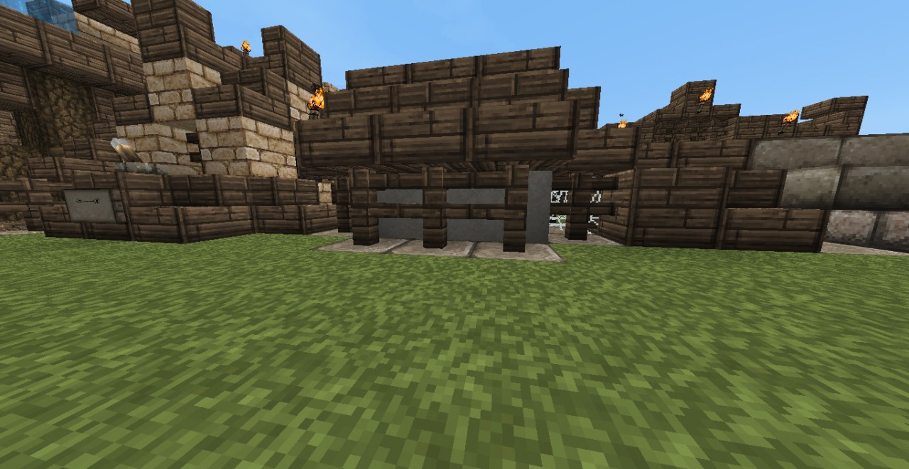 Japanese Water Wheel complex Minecraft Map