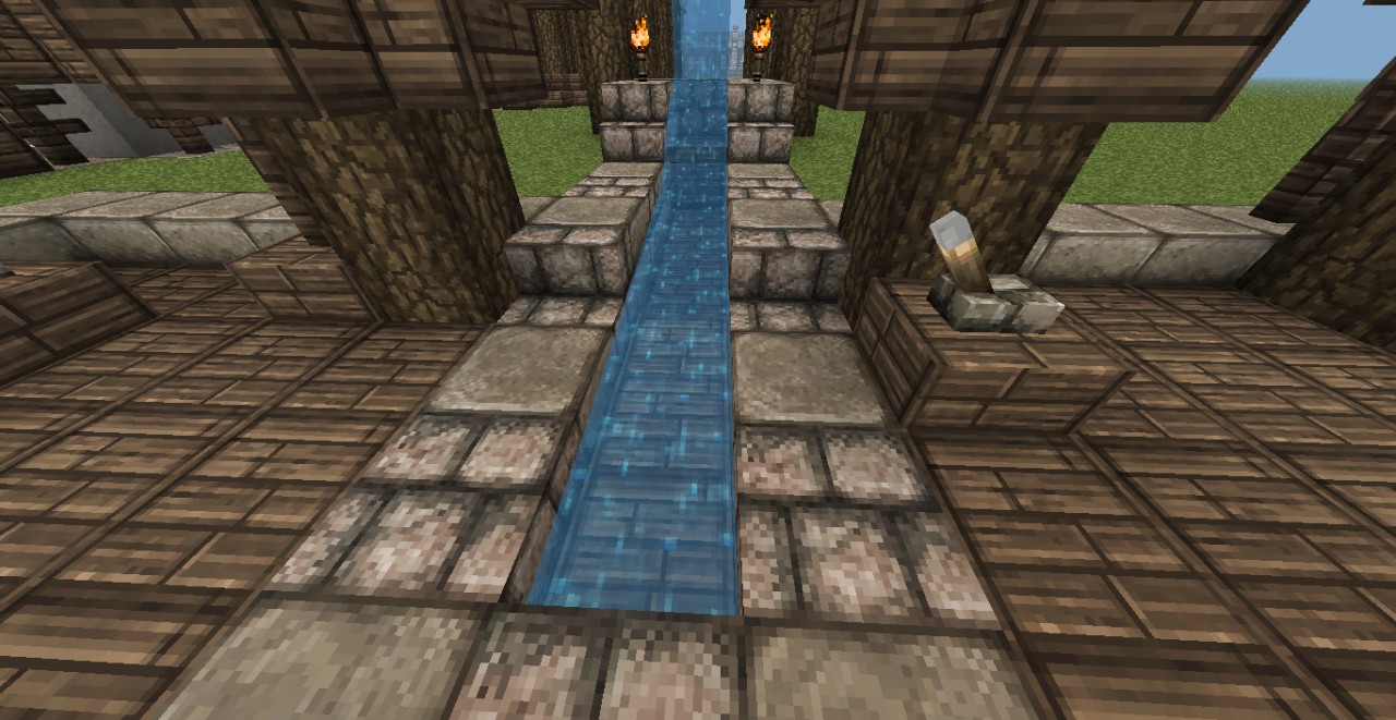 Japanese Water Wheel complex Minecraft Map