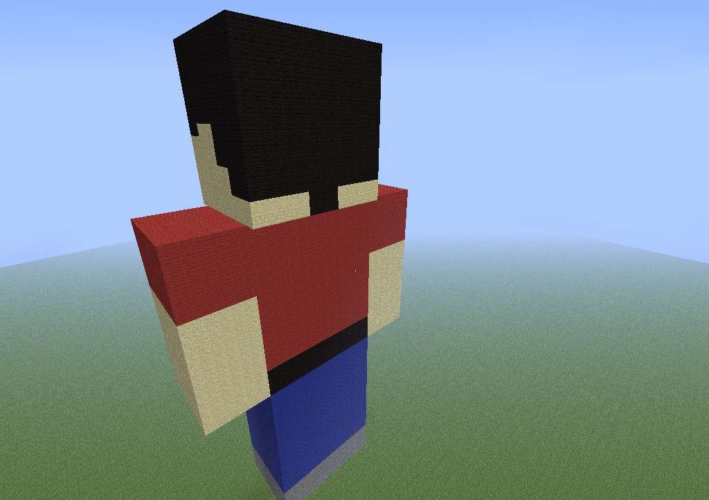 My First Character Statue Minecraft Project