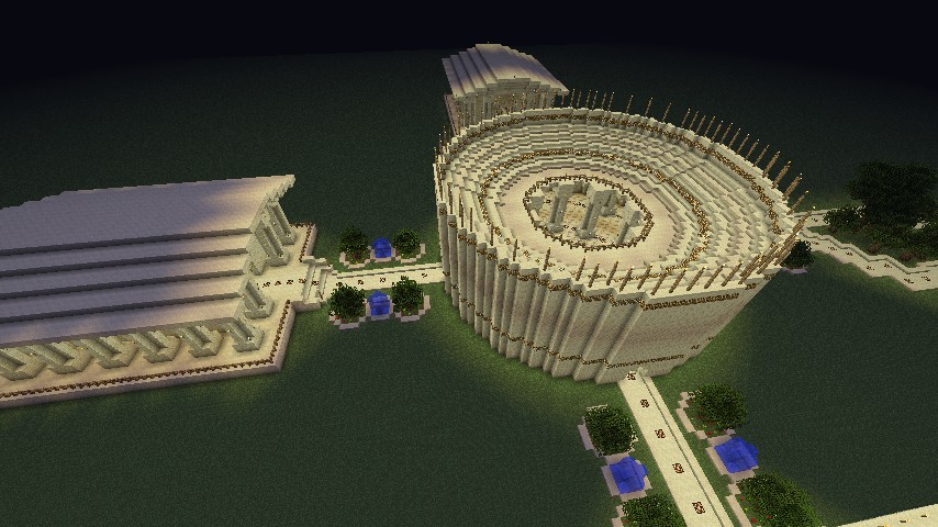 Greek Sandstone Server Spawn Minecraft Map