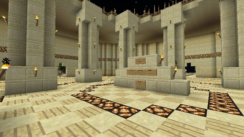 Greek Sandstone Server Spawn Minecraft Map