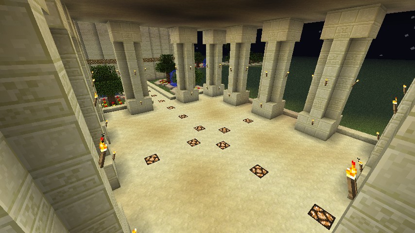 Greek Sandstone Server Spawn Minecraft Map